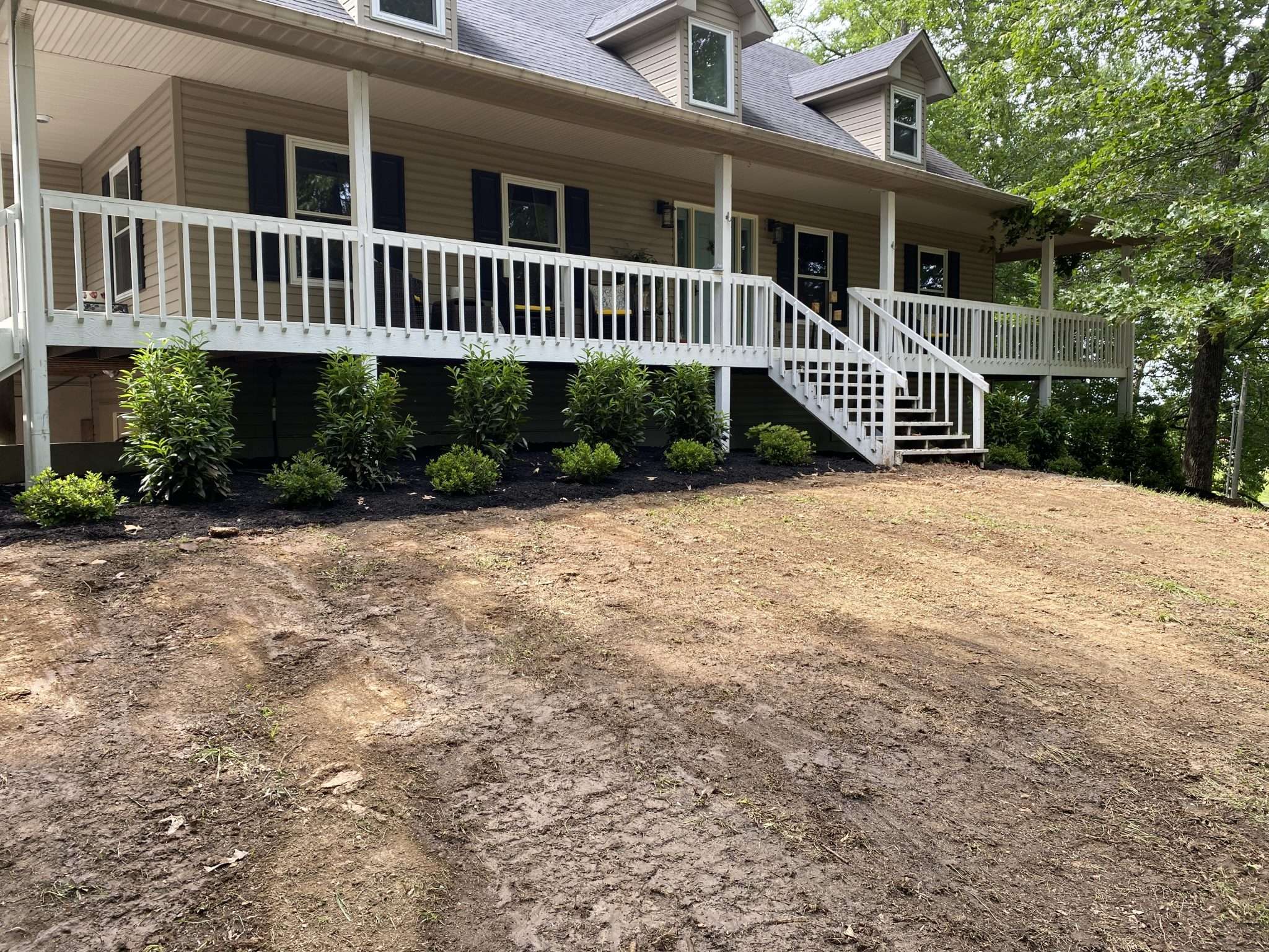 Front Landscape Installation & Grading - TerraCraft Outdoor Solutions