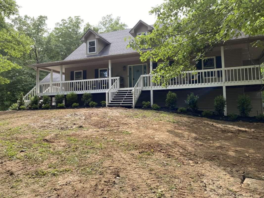 Front Landscape Installation & Grading - TerraCraft Outdoor Solutions